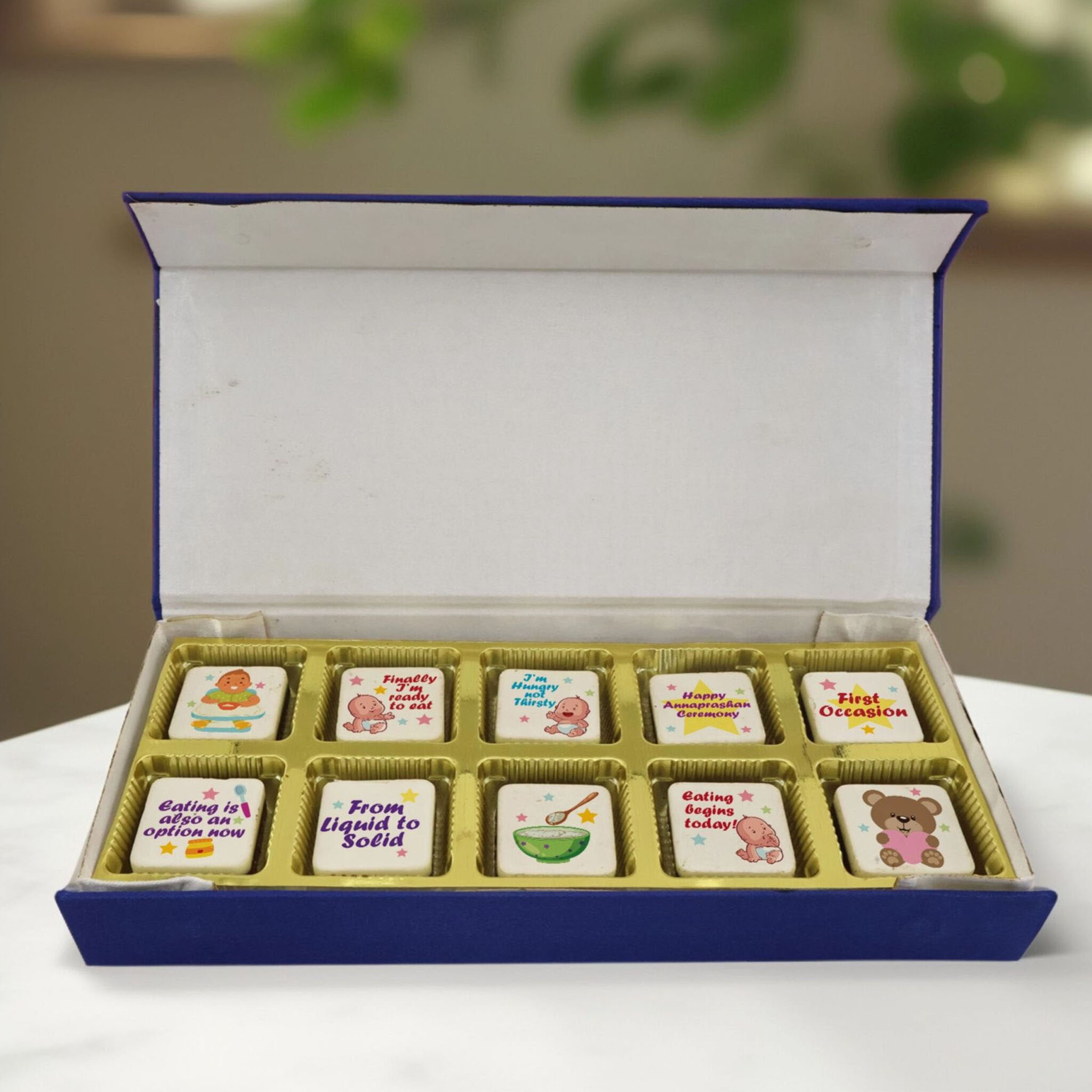 Thoughtful Baby Annaprashan Chocolates in Luxury Box - Chocobreeze ...
