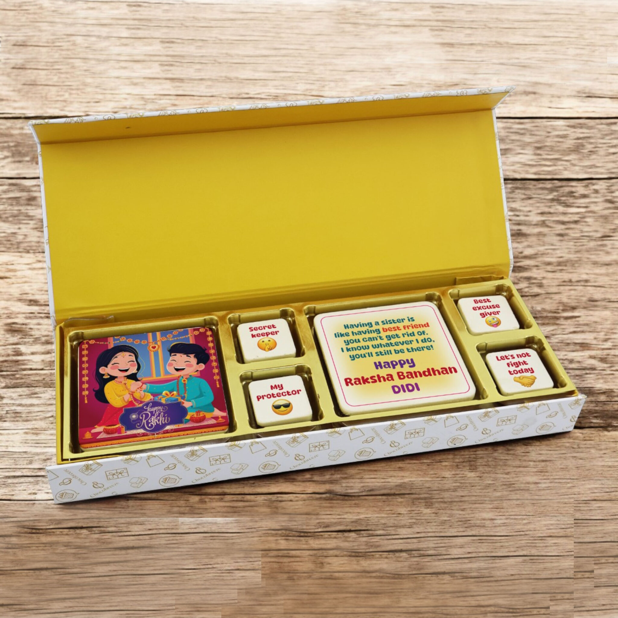 Personalized Rakshabandhan Chocolates in Chocobreeze Luxury Box ...
