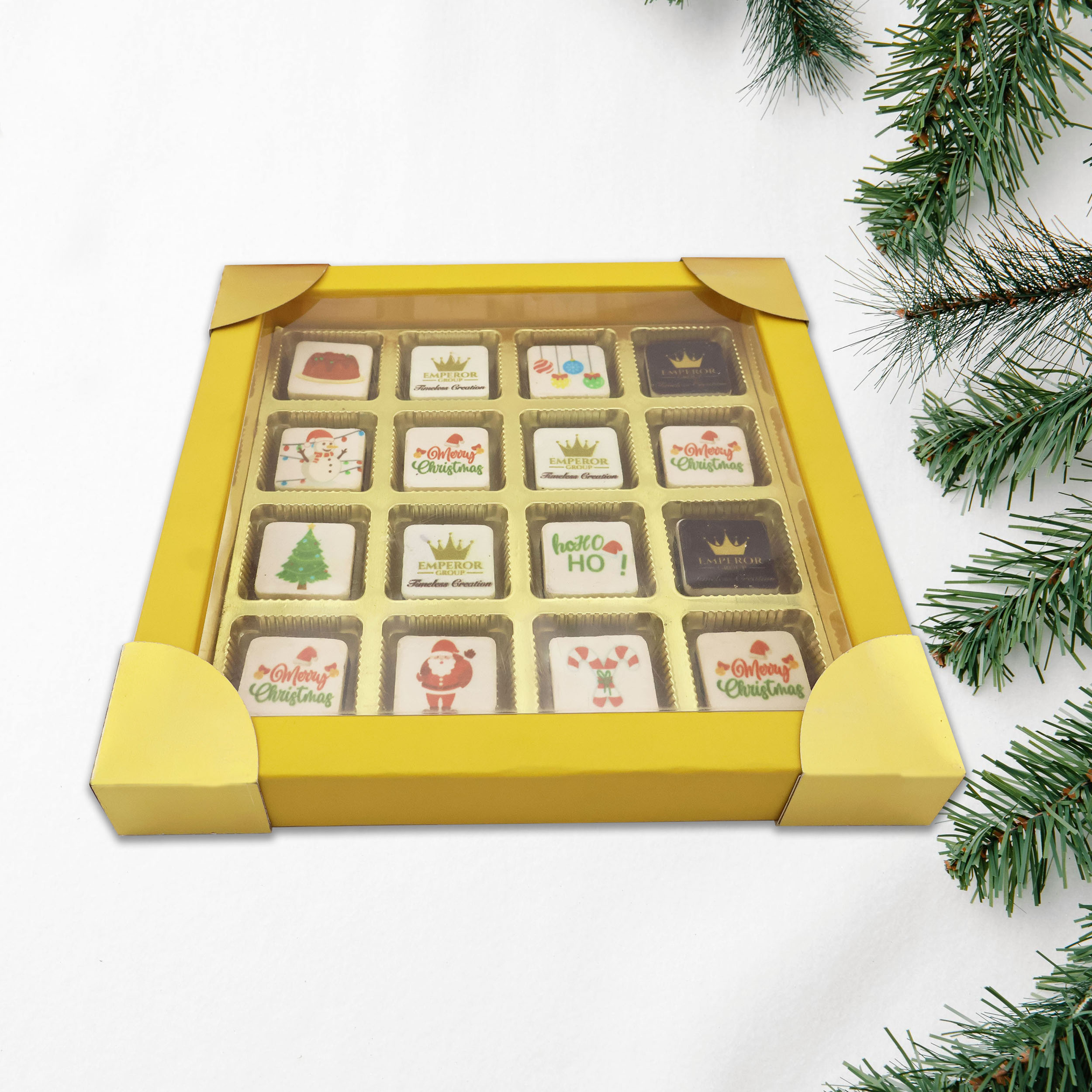 Christmas Chocolates in Chocobreeze Transparent Box - Chocobreeze ...