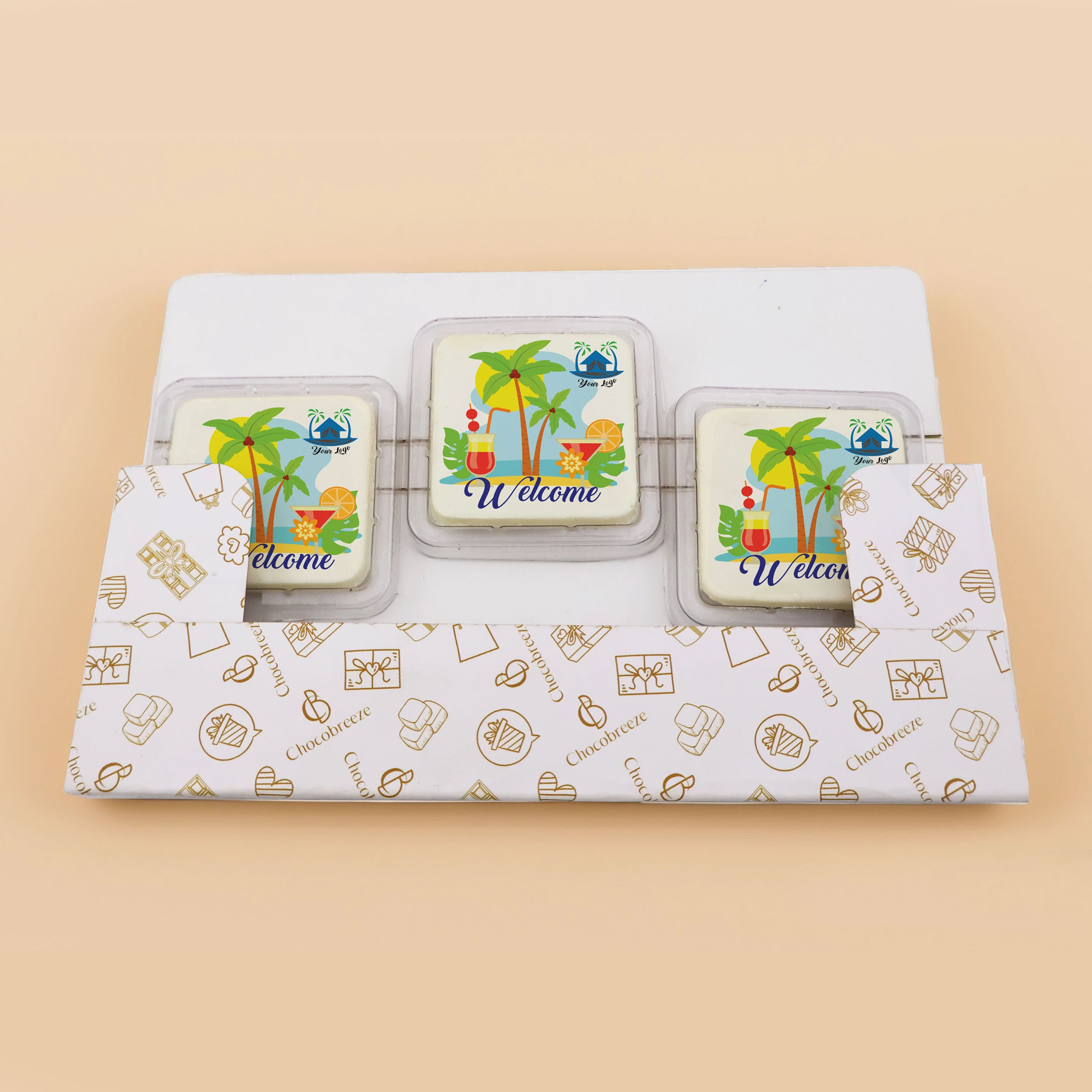 Elegant Welcome Gift Chocolate in Chocobreeze Premium Paper Envelope ...