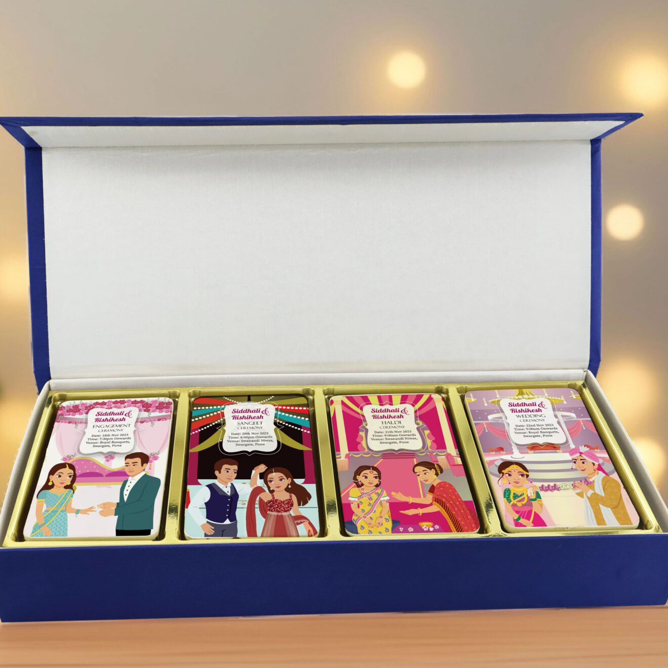 Fancy wedding invitations in a box | Honestweddingadvice.com