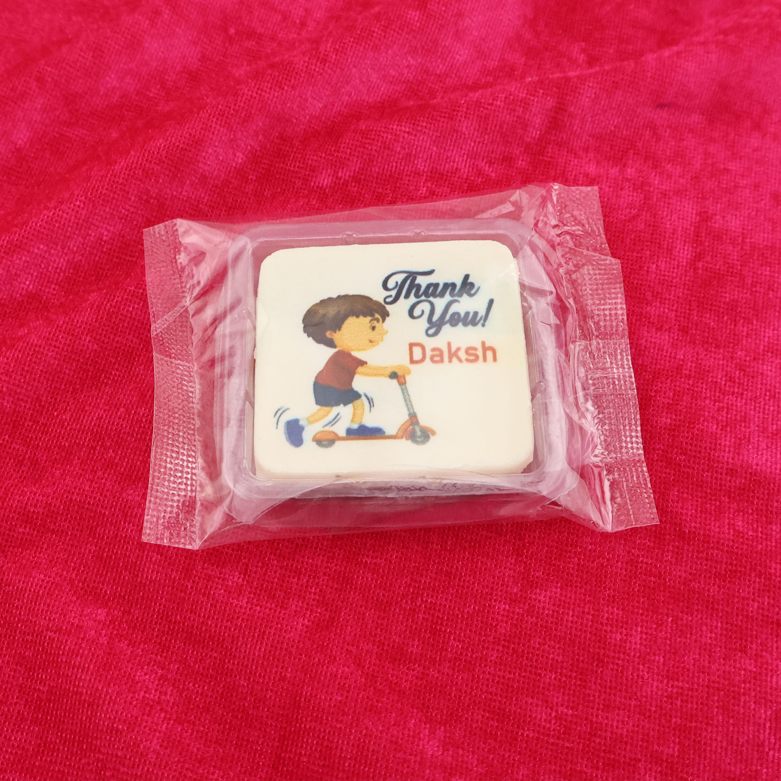 Personalized Birthday Return Gift Chocolate in Transparent Sealed Pouch ...