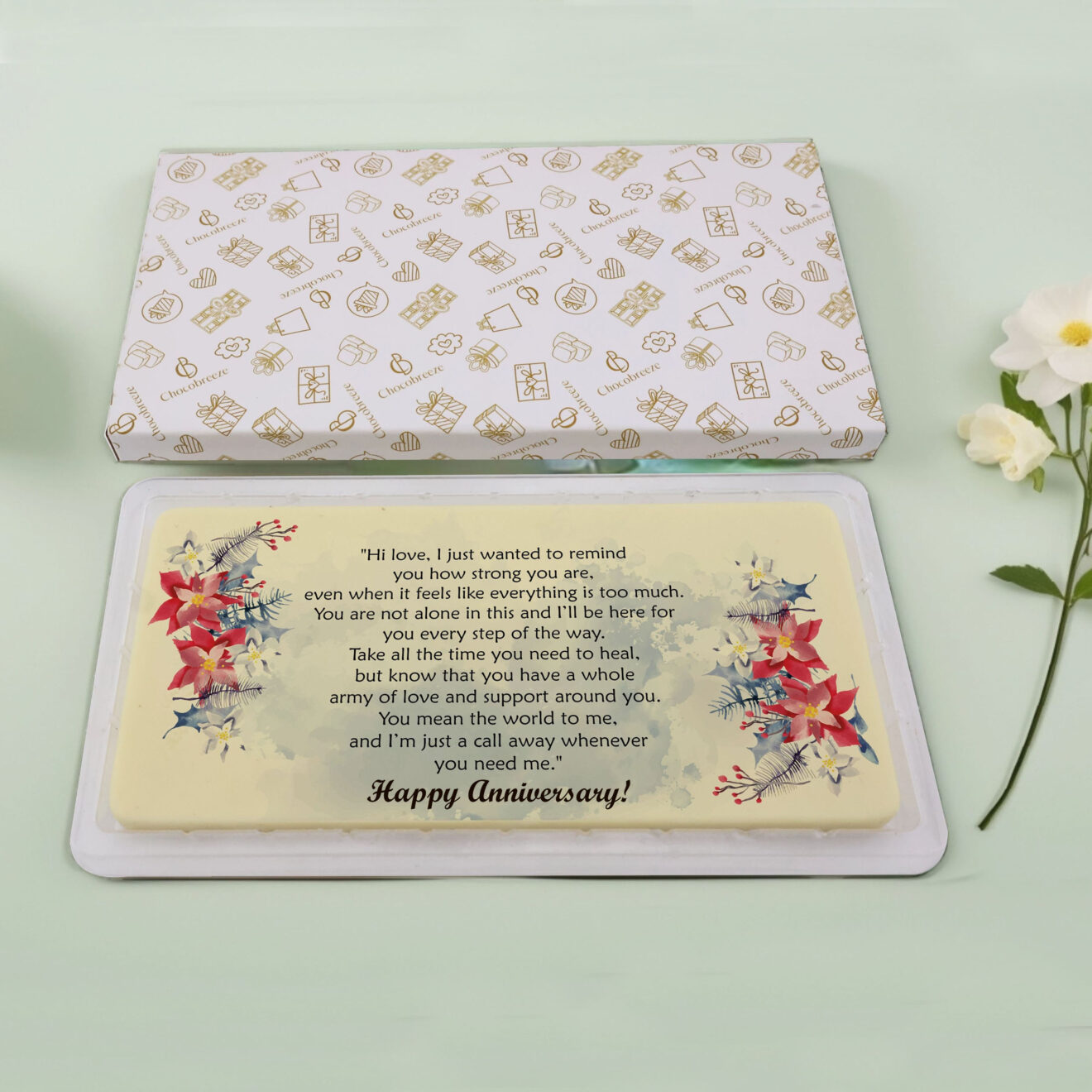 Elegant Anniversary Gift Chocolate in Chocobreeze Premium Paper Box ...