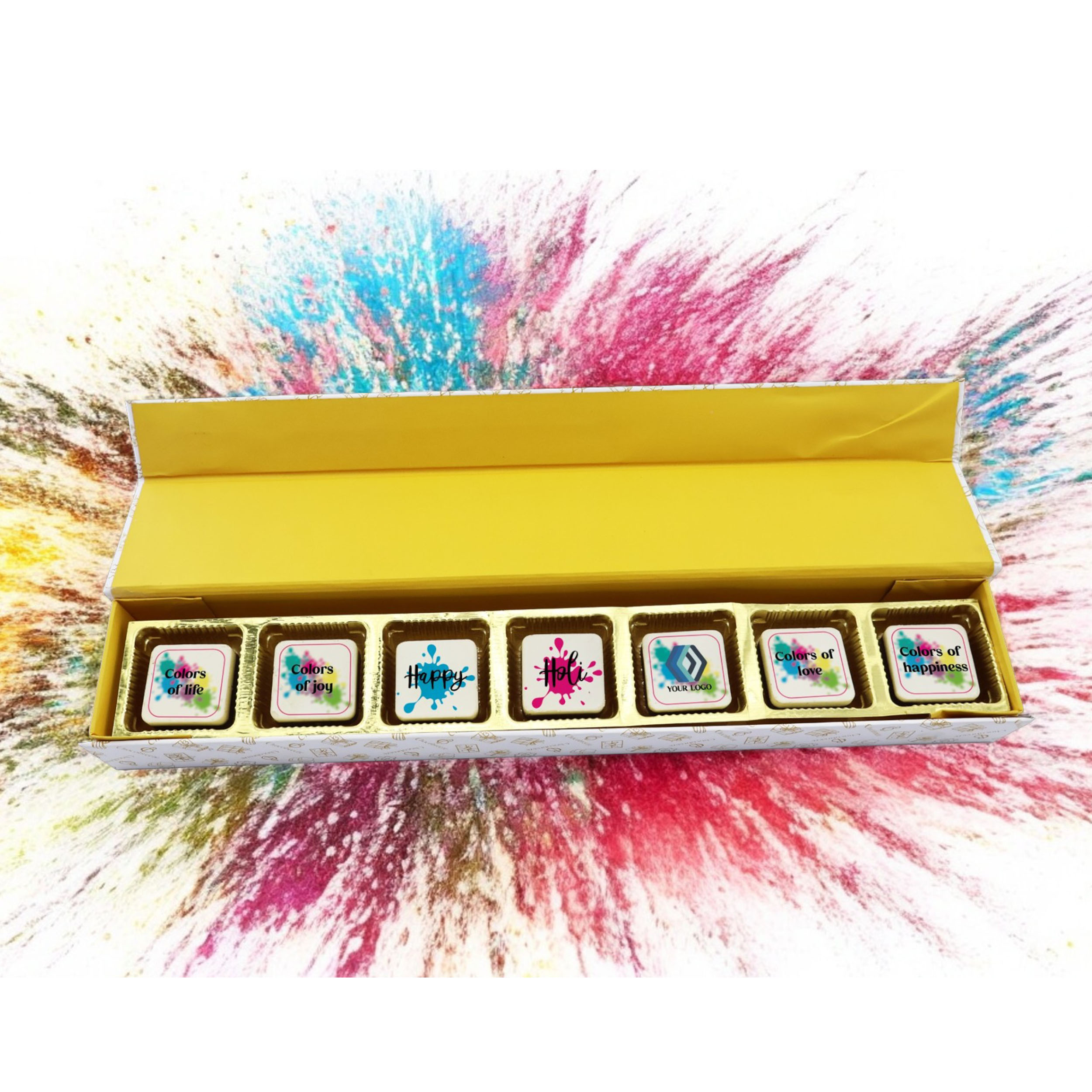 Festive Holi Chocolates in Chocobreeze Luxury Box - Chocobreeze ...