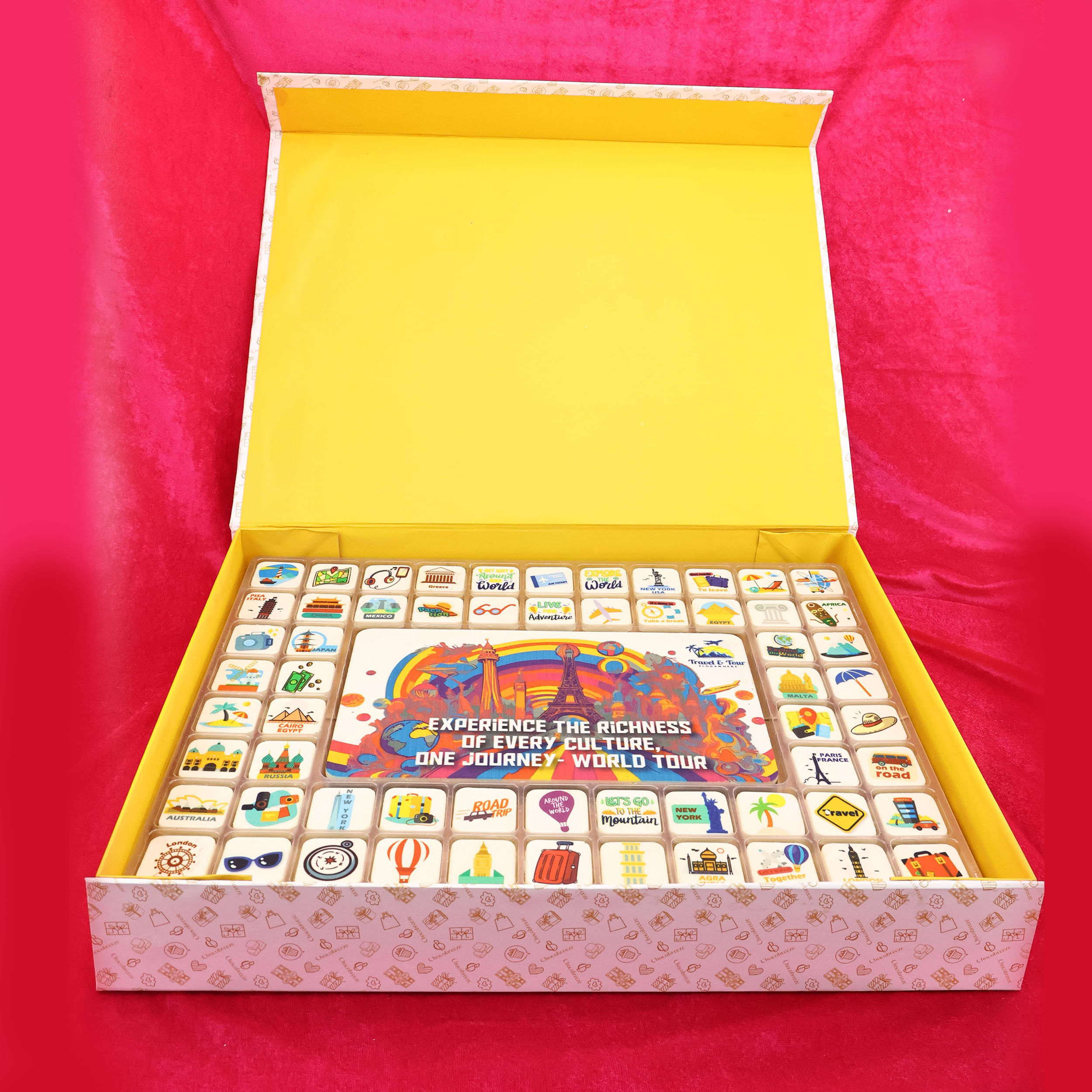 Elegant Tourism Chocolates in Luxury Box - Chocobreeze Personalized ...