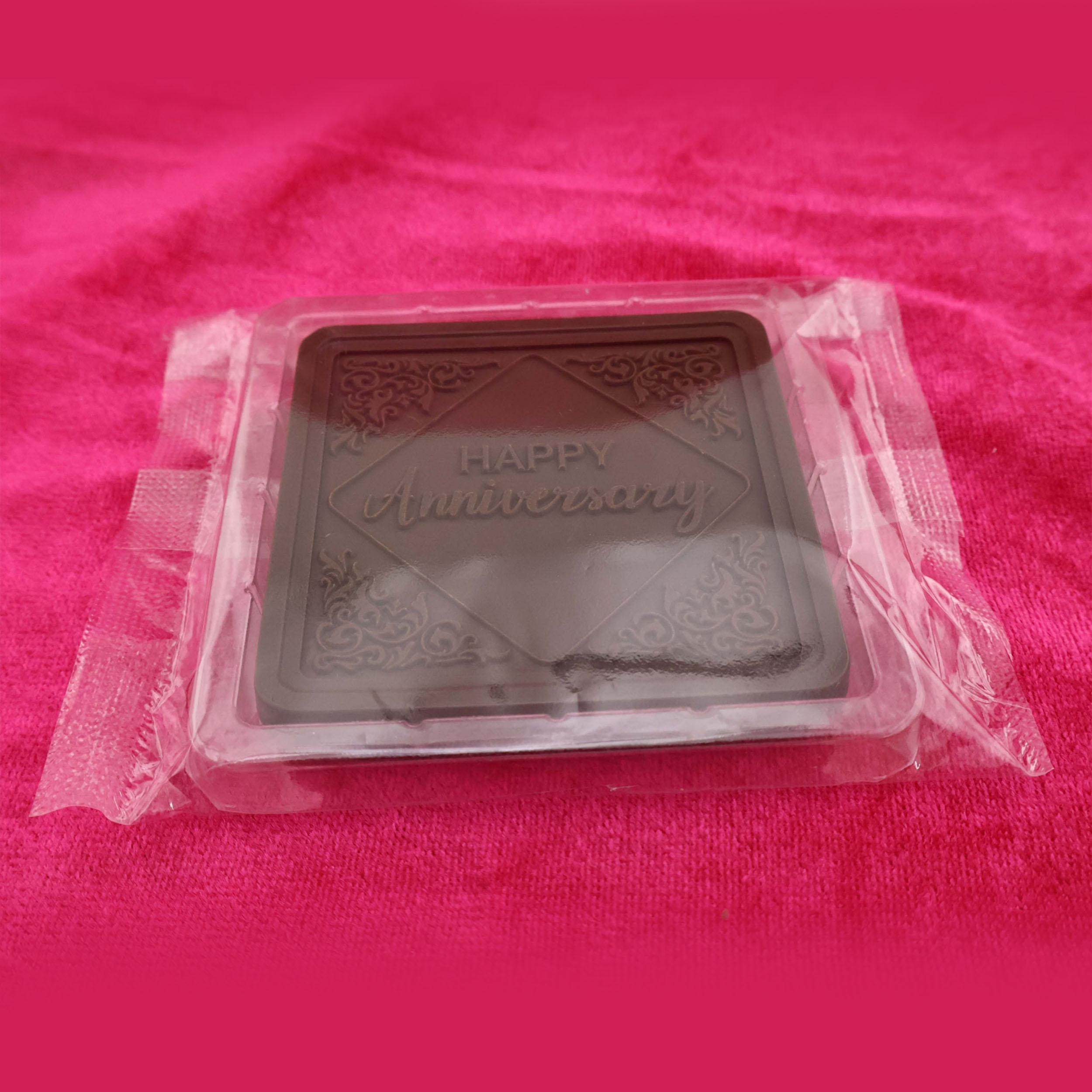 Elegant Anniversary Chocolate in Transparent Sealed Pouch - Chocobreeze ...