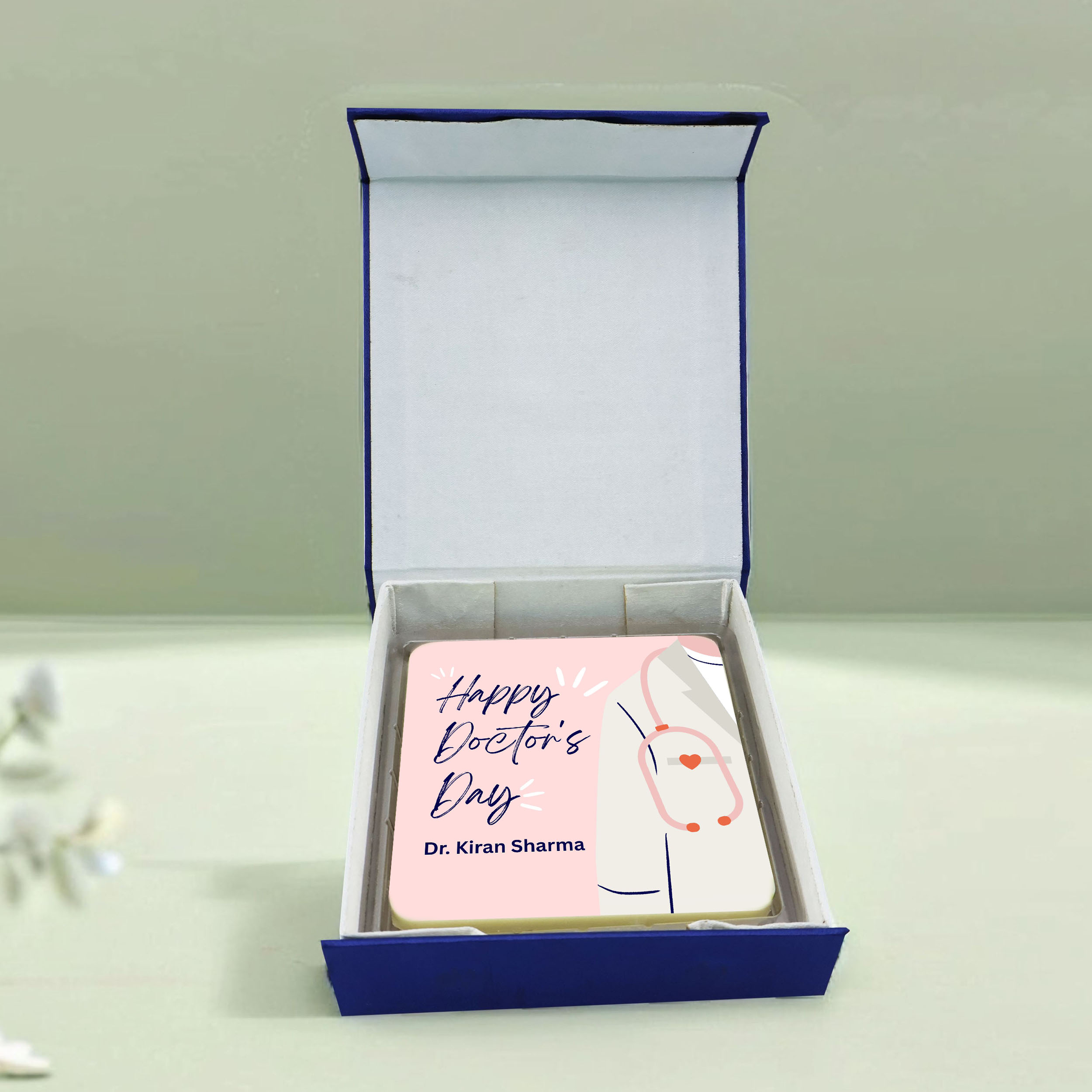 Elegant Doctor’s Day Chocolate in Luxury Satin Rigid Box - Chocobreeze ...