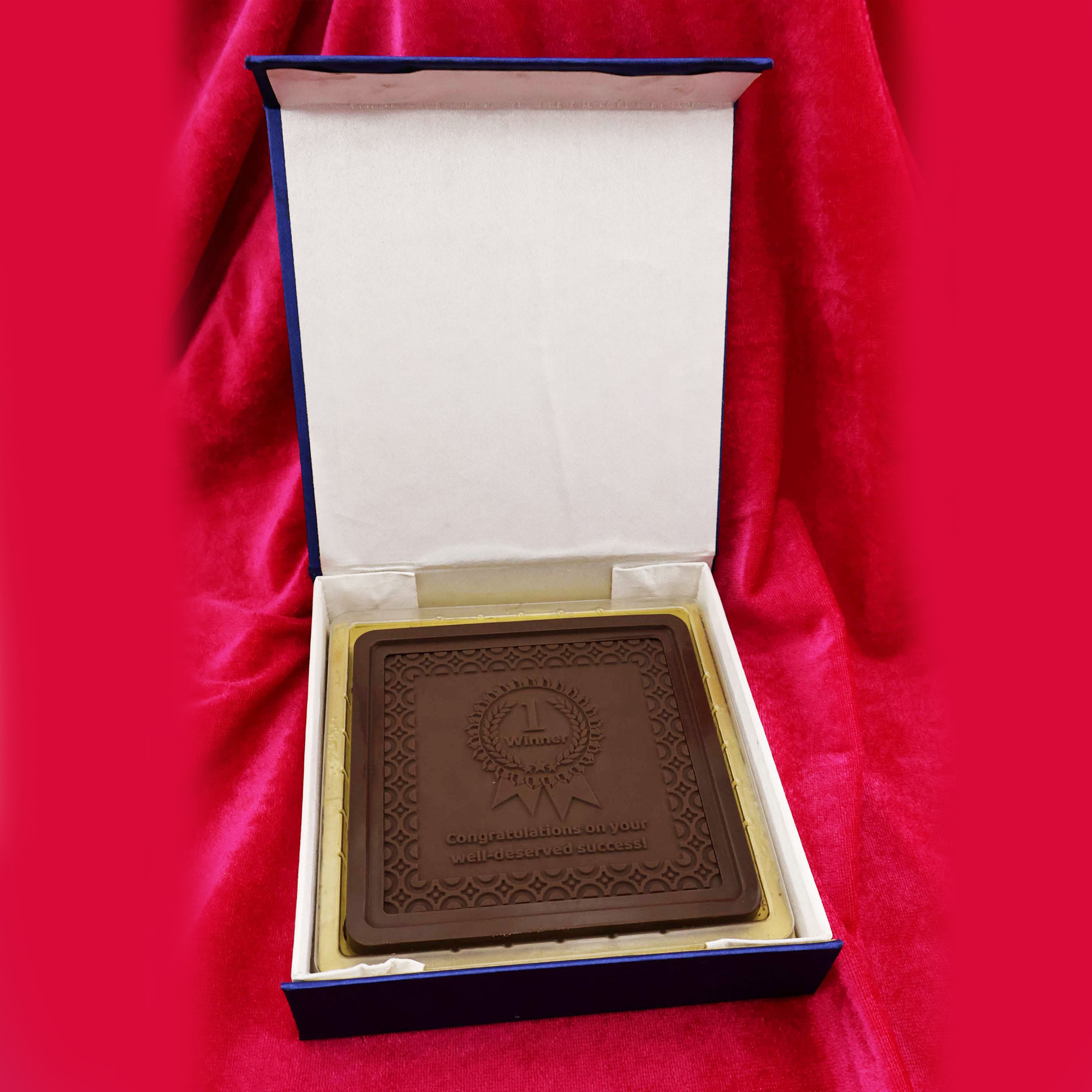 Celebratory Academic Achievement Chocolate in Luxury Satin Rigid Box ...