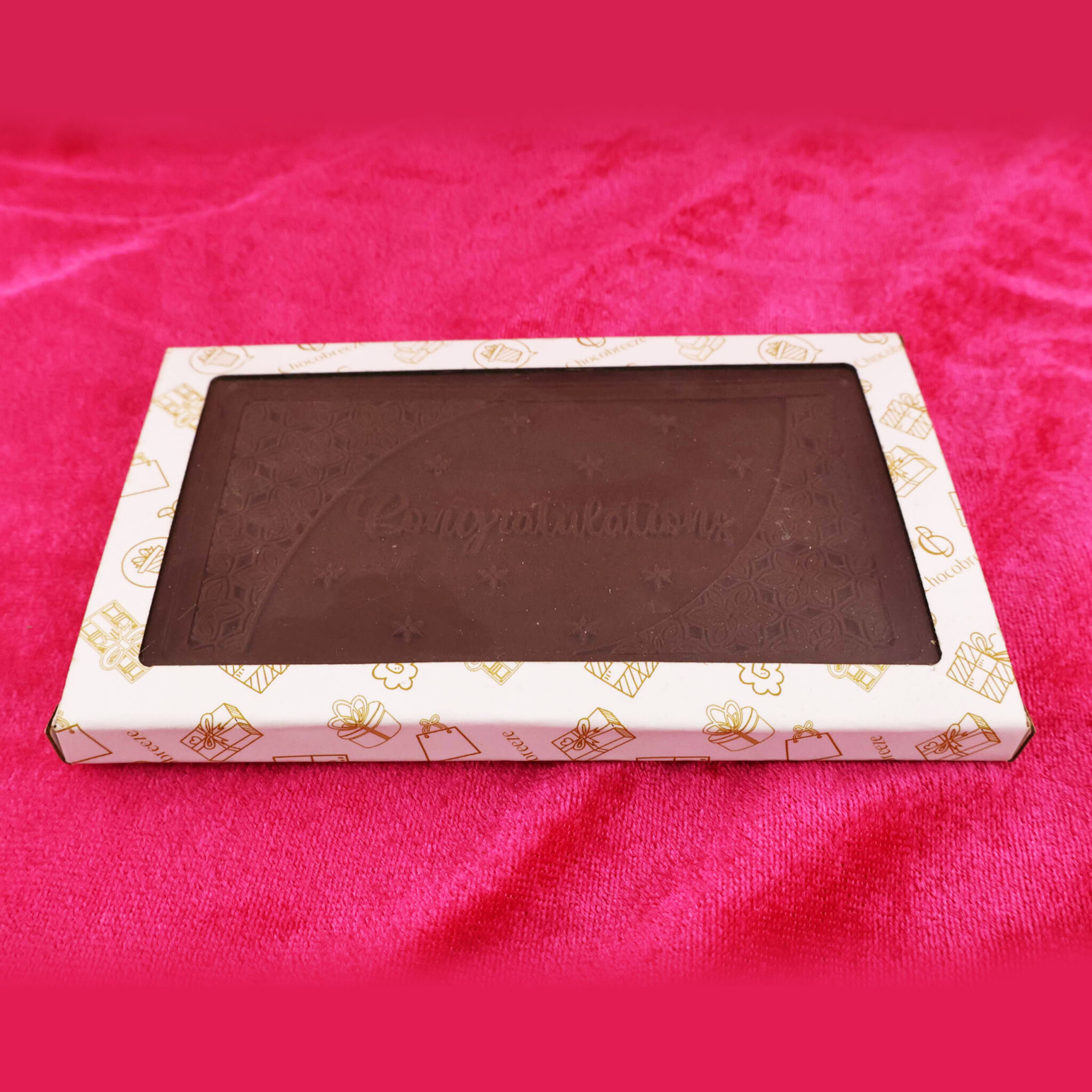 Elegant Congratulations Chocolate in Chocobreeze Premium Paper Box with ...