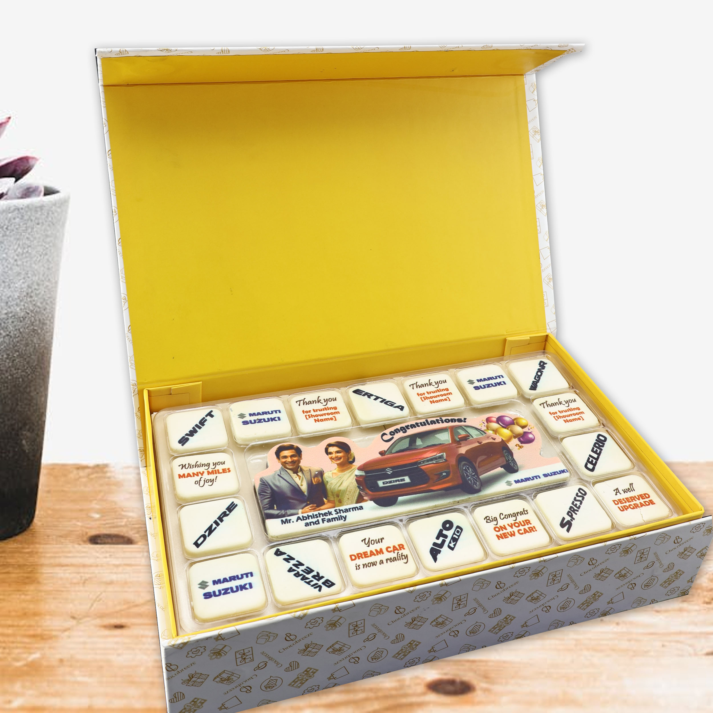 Exclusive Vehicle Key Handover Chocolates in Chocobreeze Luxury Rigid ...