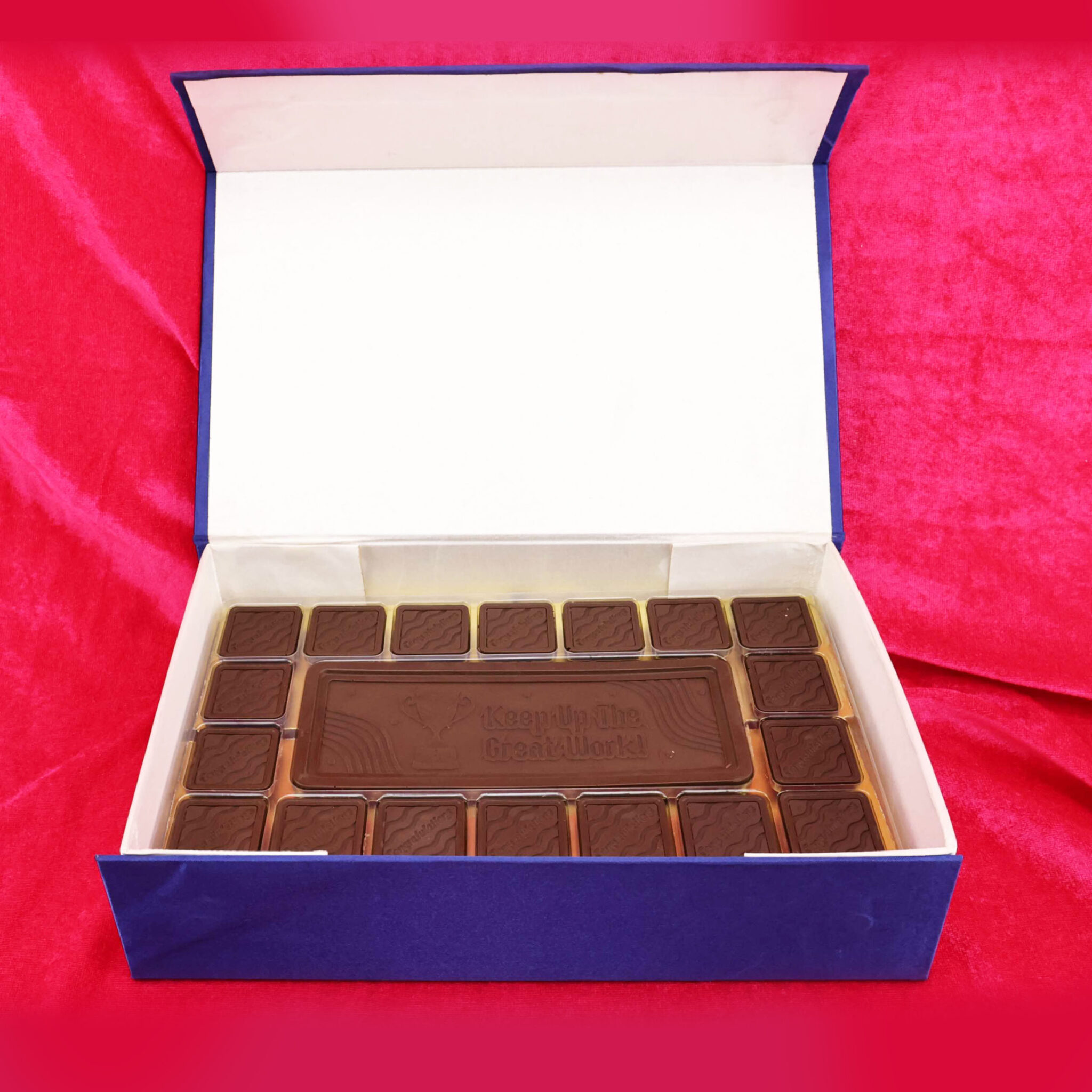 Elegant Employee Recognition Chocolates in Luxury Satin Rigid Box ...