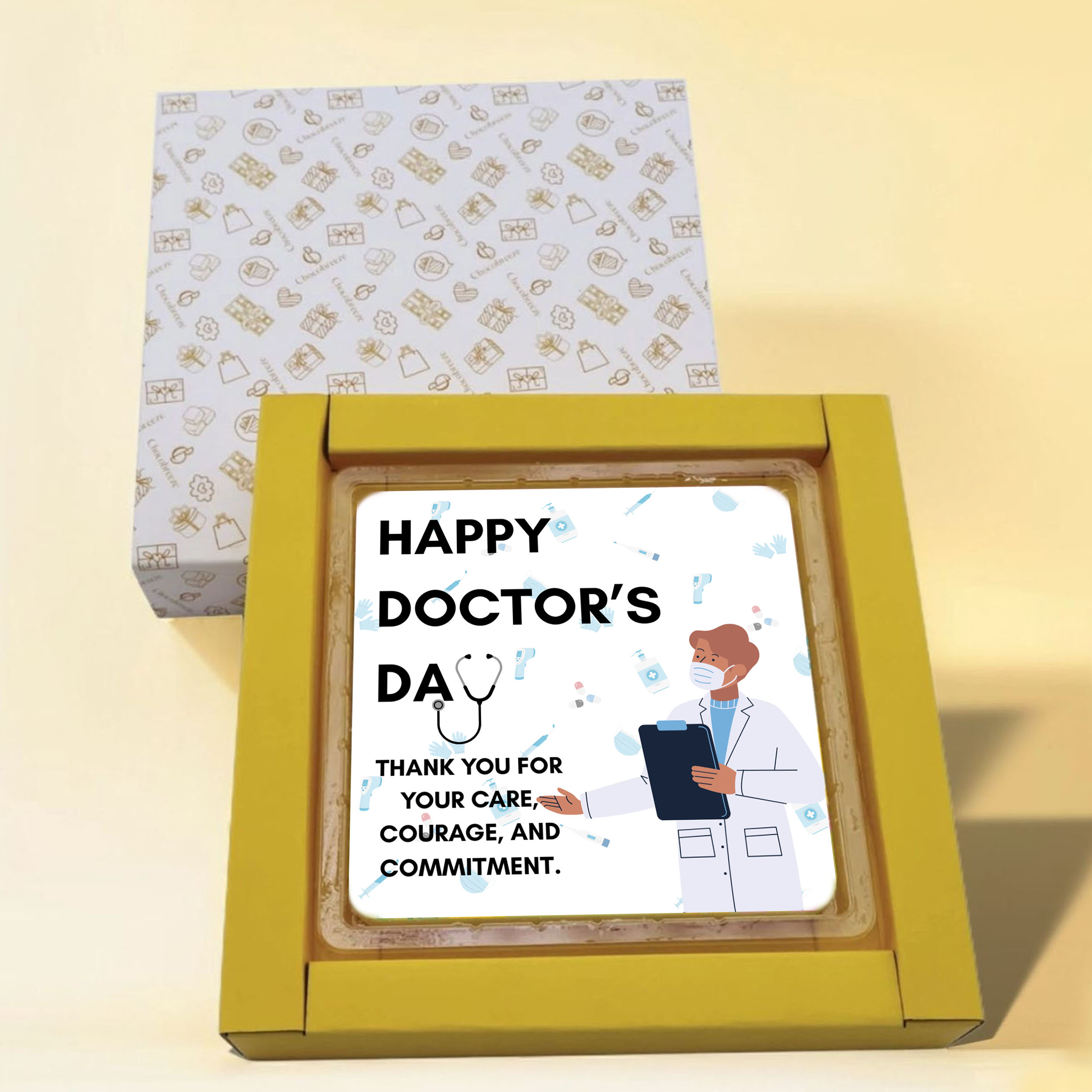 Elegant Doctor’s Day Chocolate Gift in Chocobreeze Premium Paper Sleeve ...