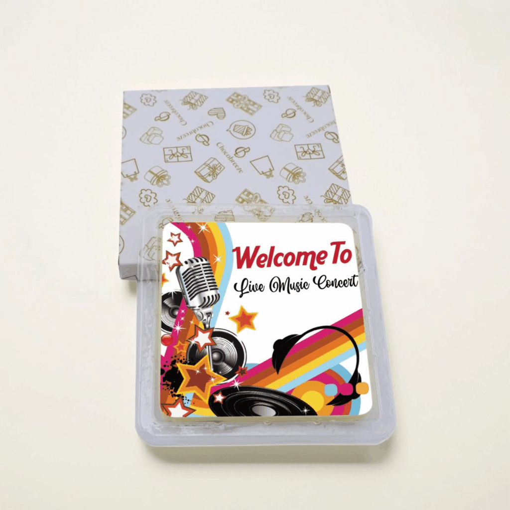Exclusive Music Concert Welcome Chocolate in Chocobreeze Premium Paper ...
